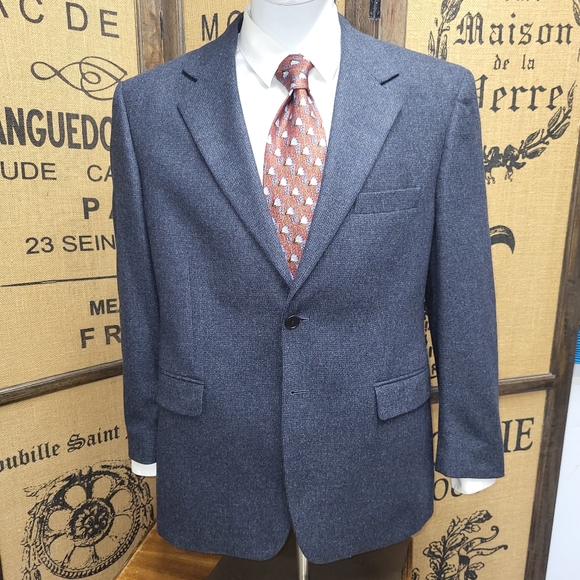 Suits & Blazers | Joseph Lyman Wool And Cashmere Tweed Blazer 4s Made ...